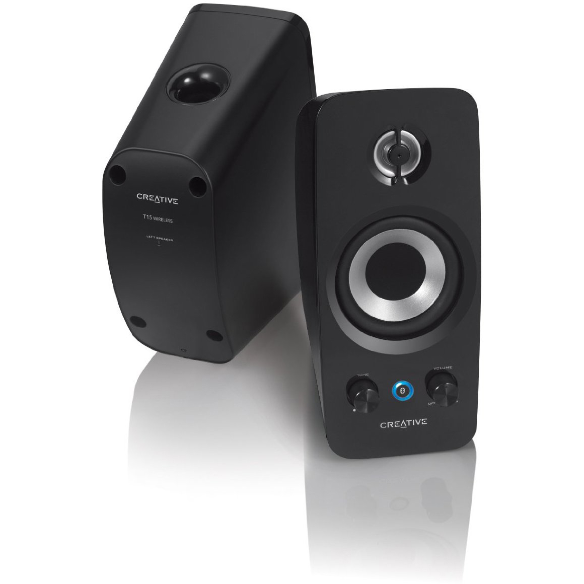 Creative T15 2 Piece Wireless Bluetooth Speaker W/ 3.5mm Headphone ...