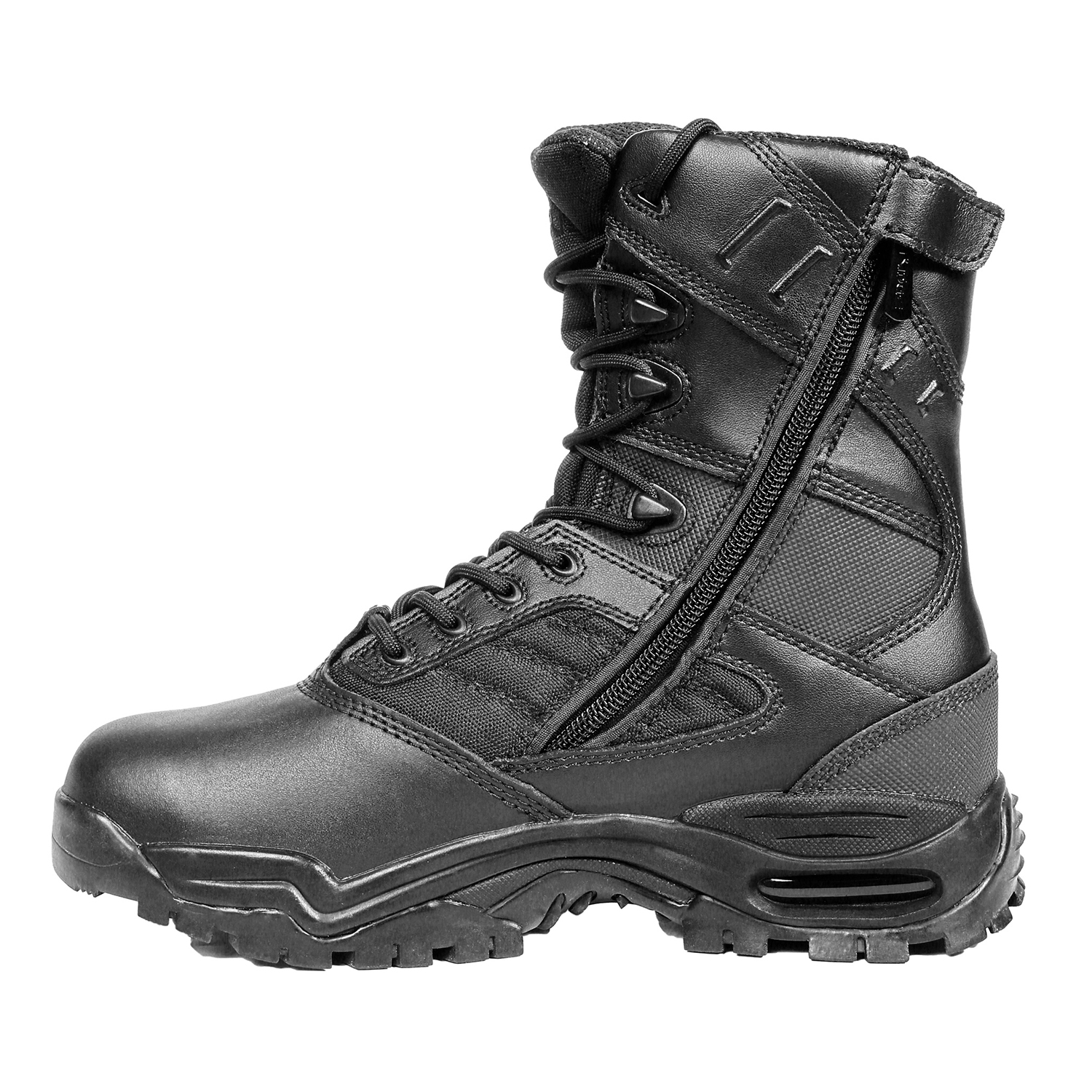 Ridge Men 8" Waterproof Leather Non-Slip Tactical Military Work Black ...