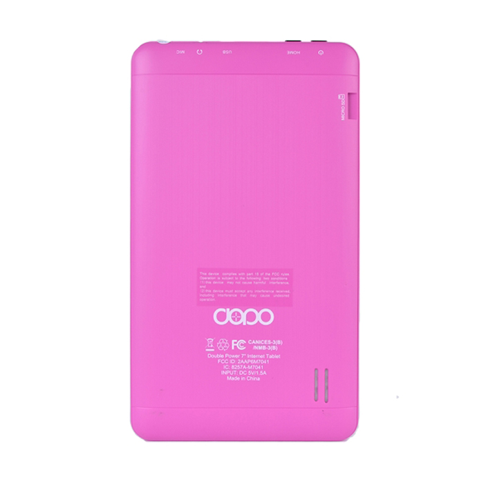 Dopo 7" Dual Core 4GB Touchscreen Android 4.4 Tablet with Webcam and ...