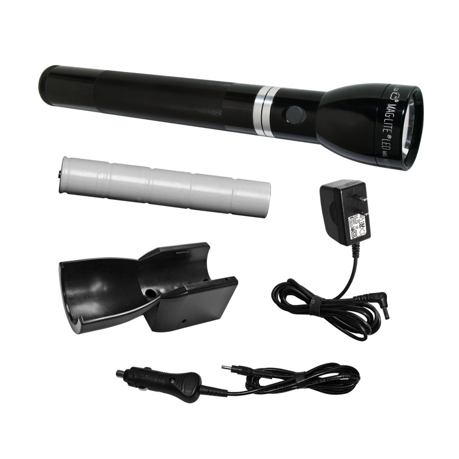 Maglite Black Multi-Mode 643 Lumen Rechargeable LED Flashlight System ...