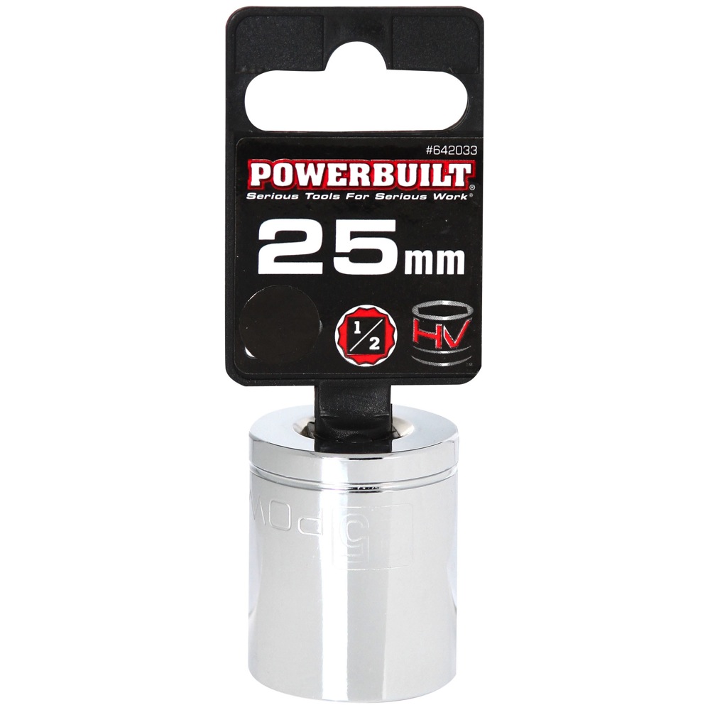 Powerbuilt 1/2" Dr. X 25mm 12Pt Socket - 642033 | eBay
