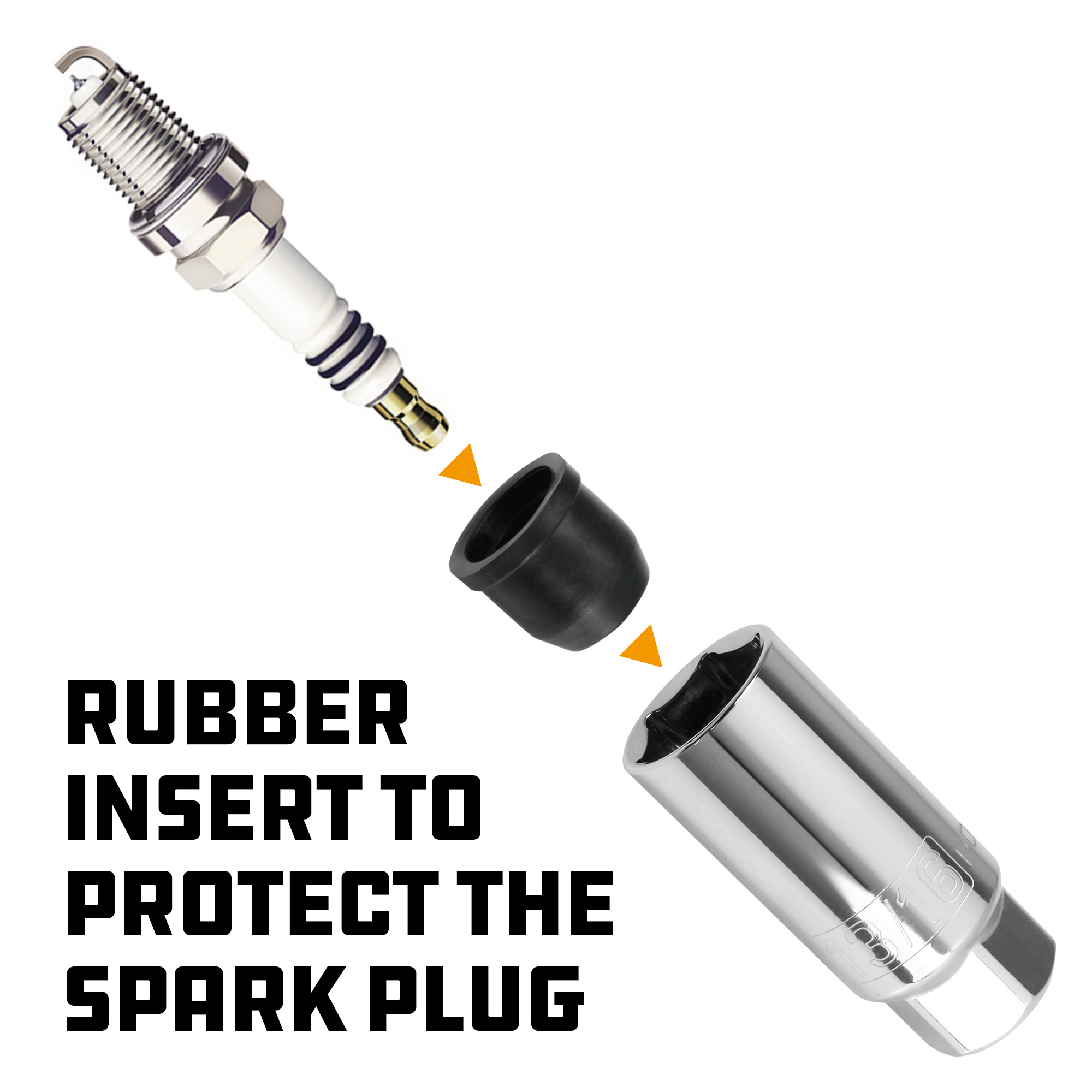 Powerbuilt 3/8-Inch Drive Metric Spark Plug Socket 18mm - 643009 | eBay