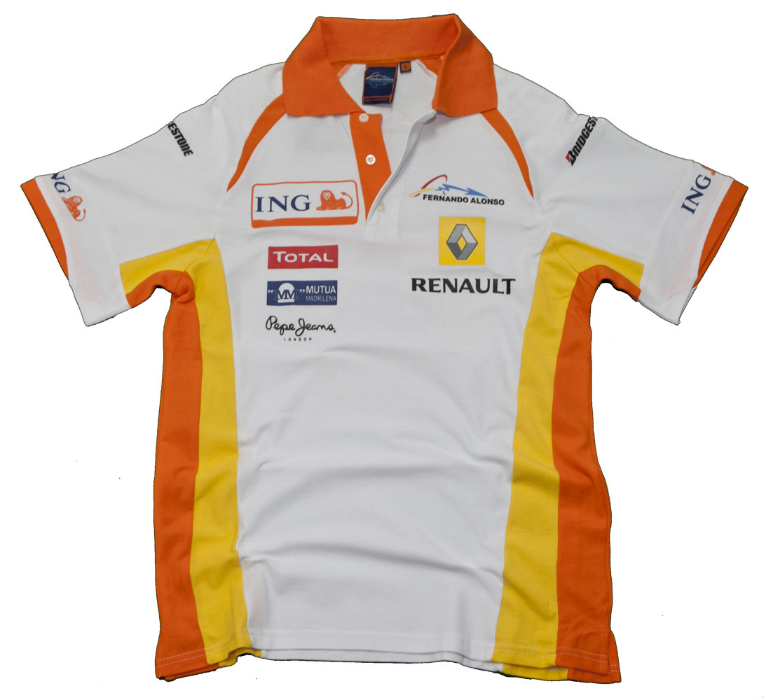 POLO SHIRT Formula 1 Renault F1 Team ING NEW! Alonso