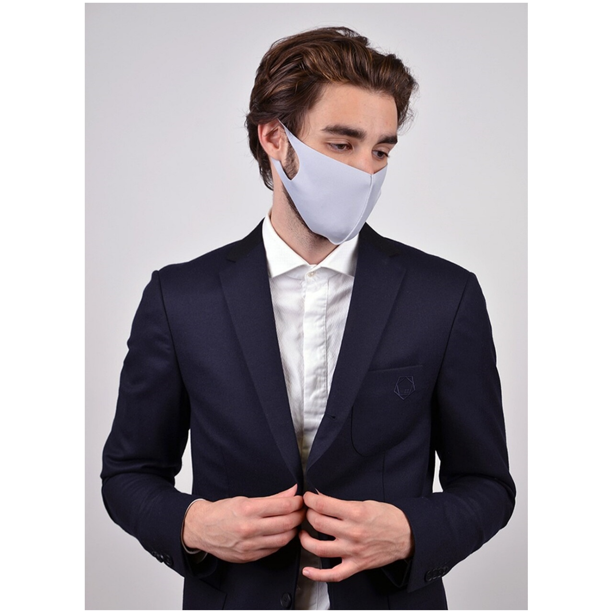 3 Pack Washable Breathable Solid Color Face Mask For Adult | eBay