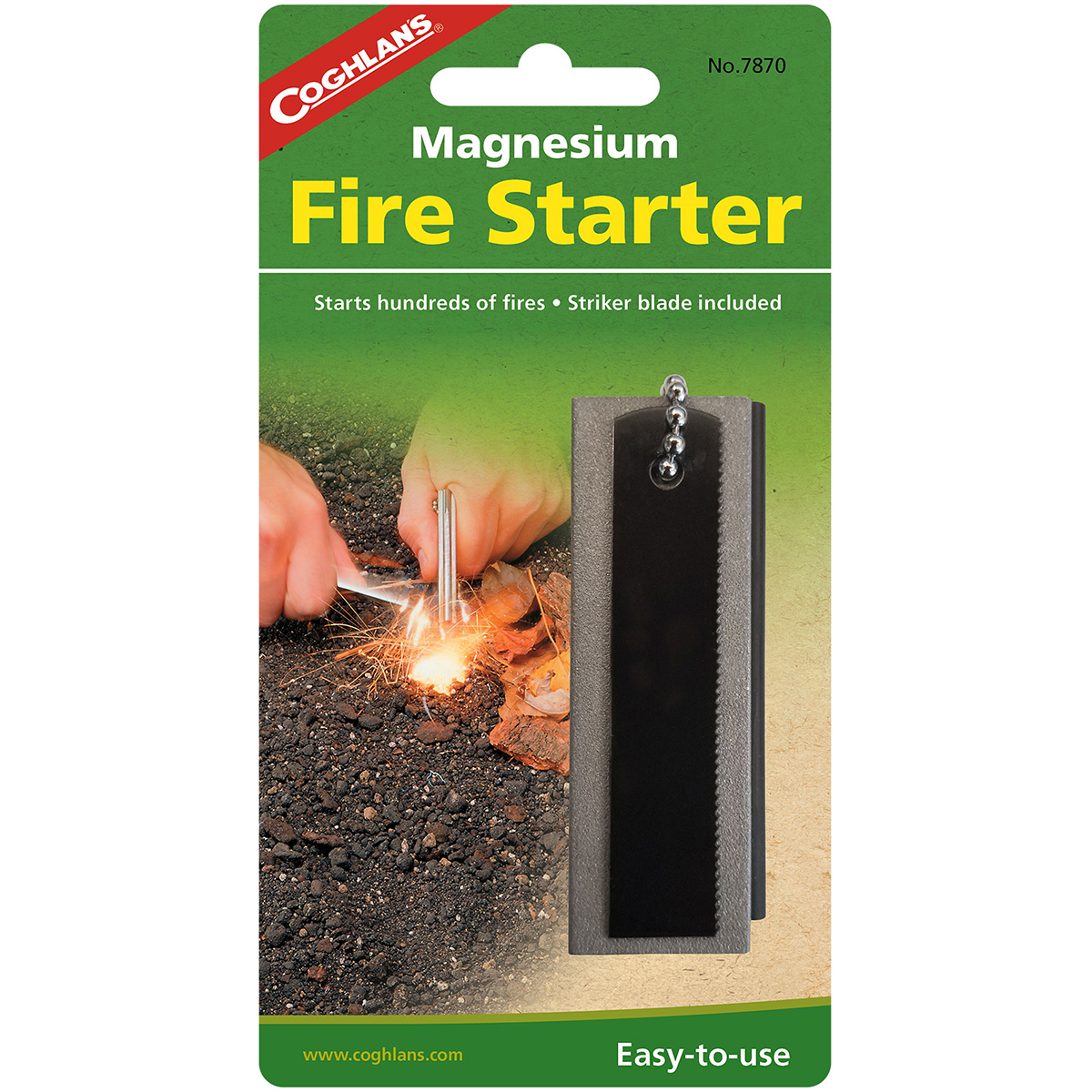 Coghlan's Magnesium Fire Starter, Emergency Survival Camp Strike Flint ...