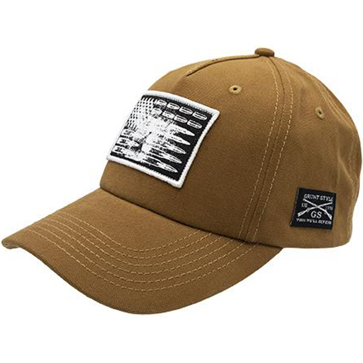 Grunt Style Ammo Flag Twill Hat - Brown