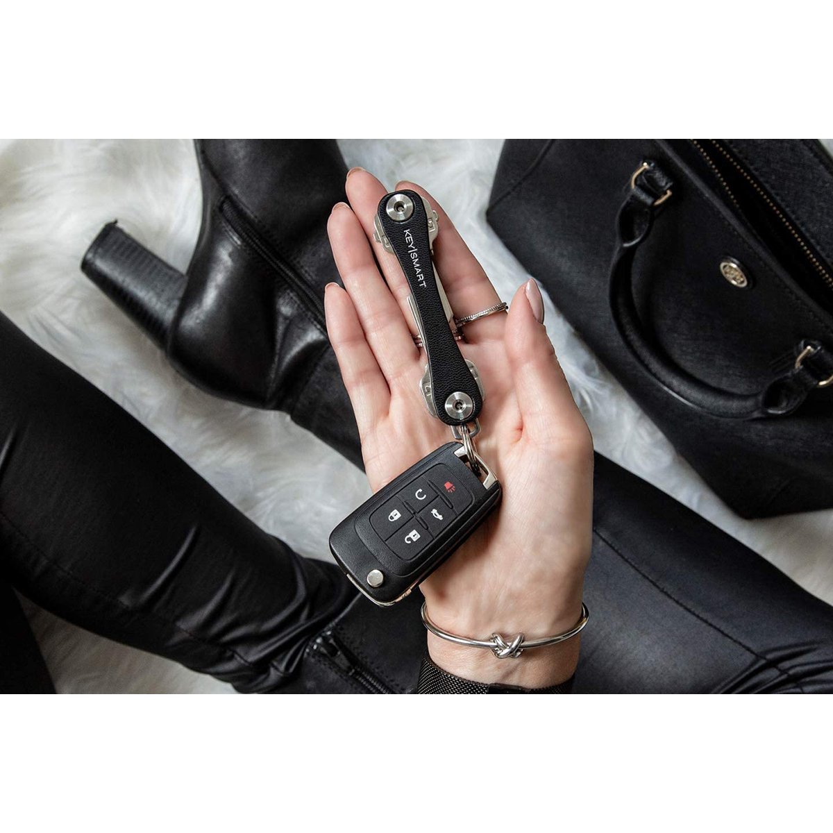 Keysmart Leather Extended Compact Key Holder | eBay