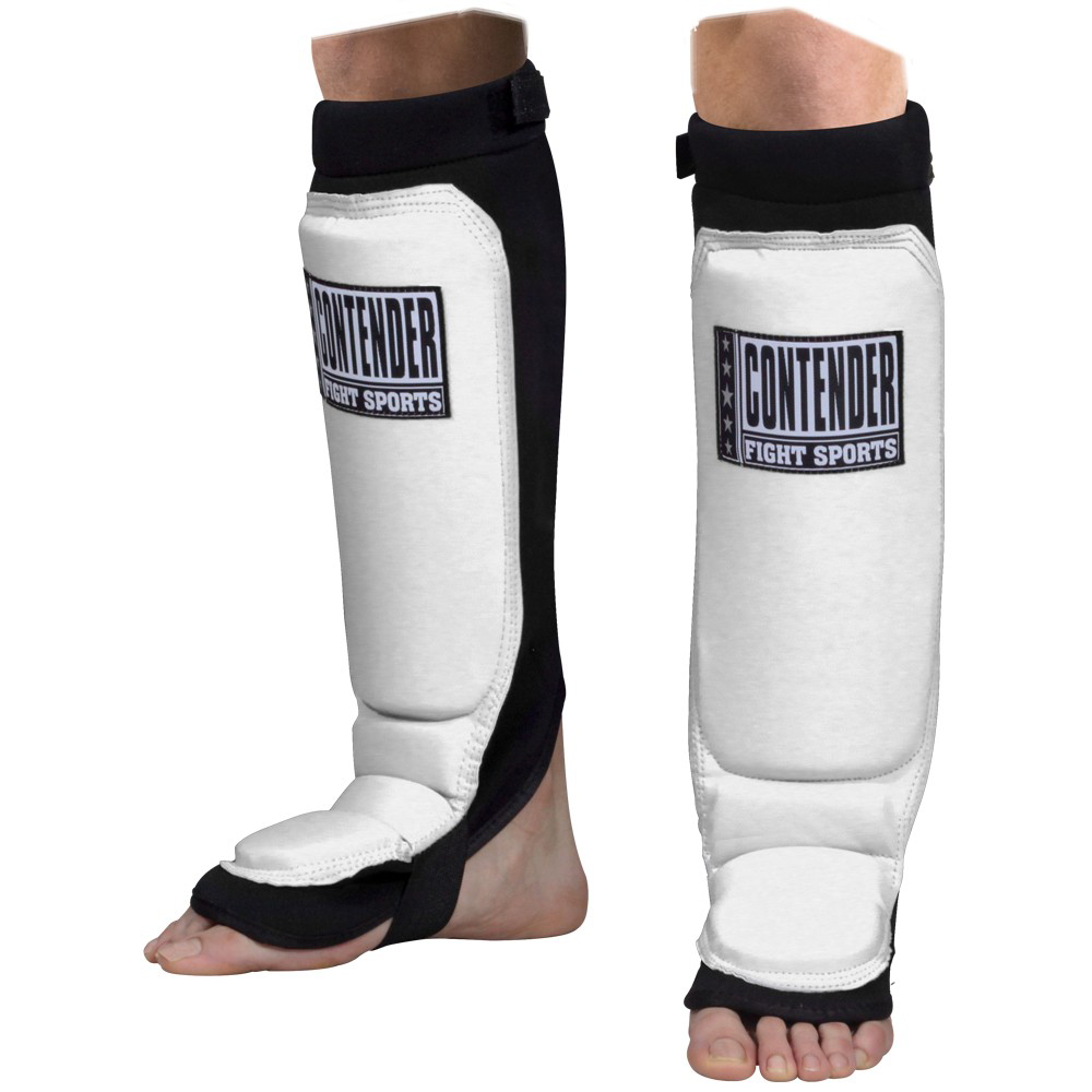 Top Contender Fight Sports MMA Grappling Shin Guards - White