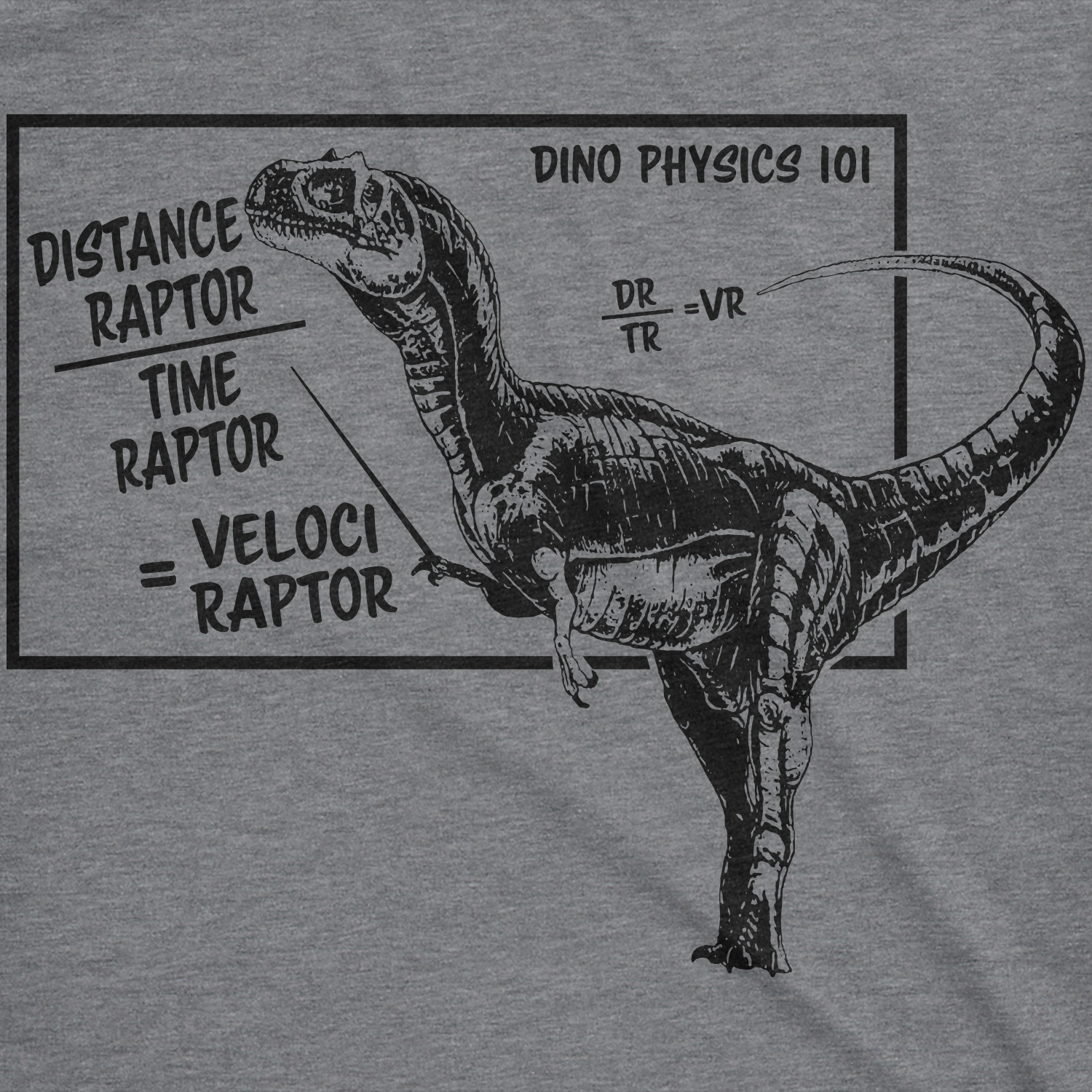 Mens Velociraptor T shirt Funny Physics Joke Raptor Dinosaur Novelty ...