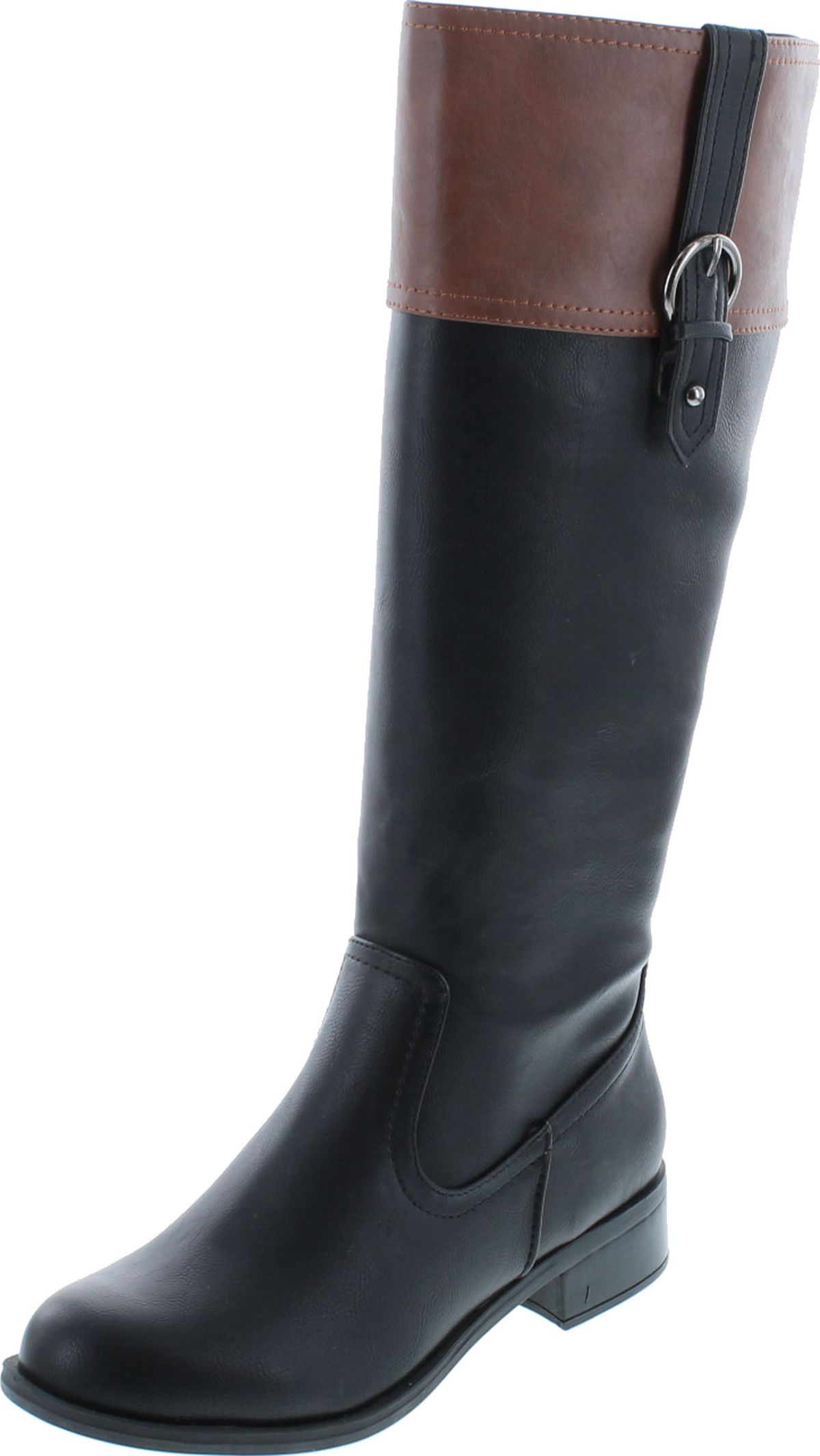 Soda Womens Visa Two Tone Harness Riding Boots