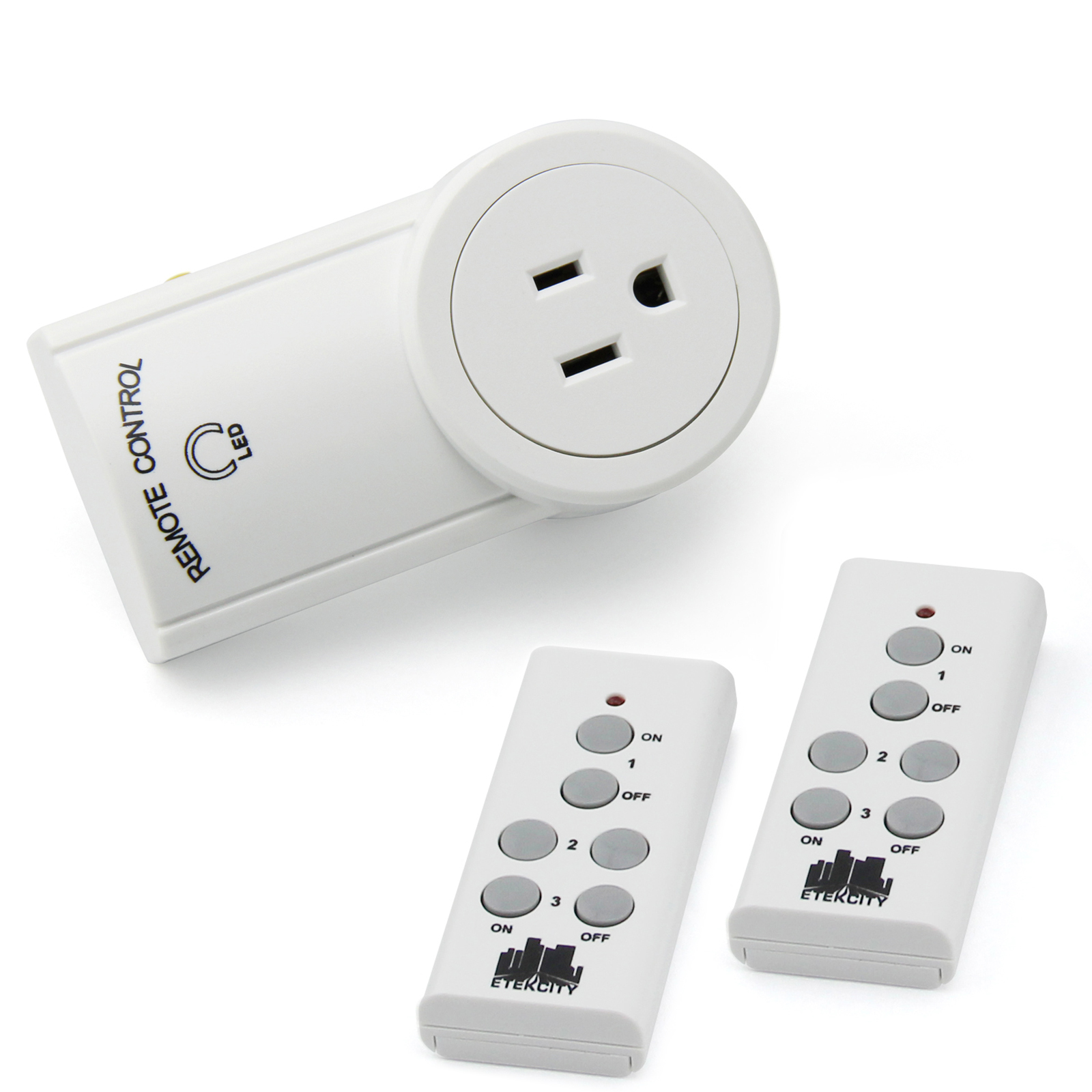 1,2,3,5 Pack Wireless Remote Control Light Switch Outlet Plug Socket W ...
