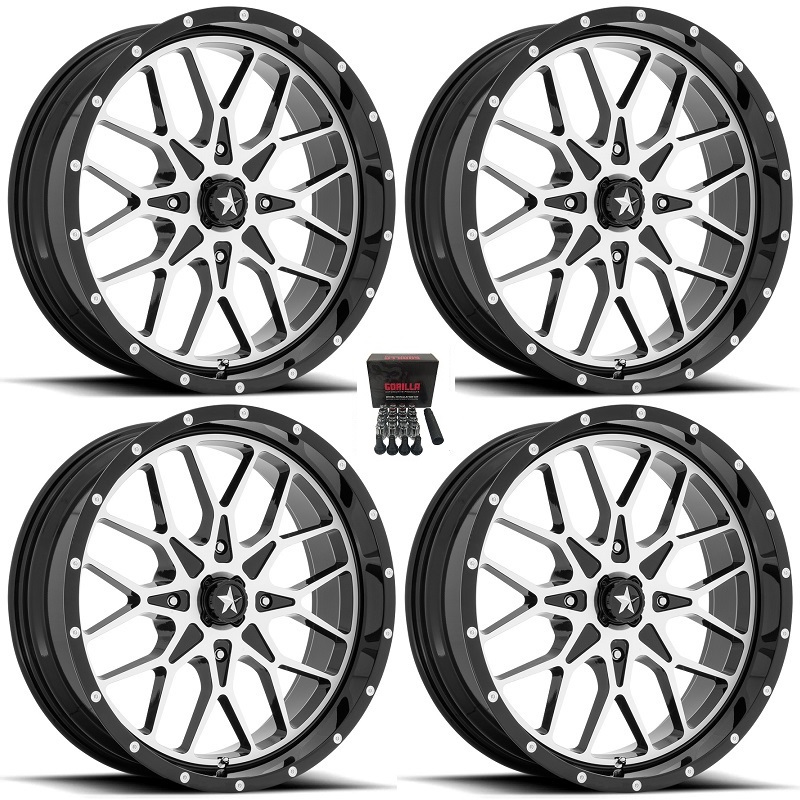 MSA M45 PORTAL 20 UTV Wheels Rims Machined Can Am Defender 1 332 00