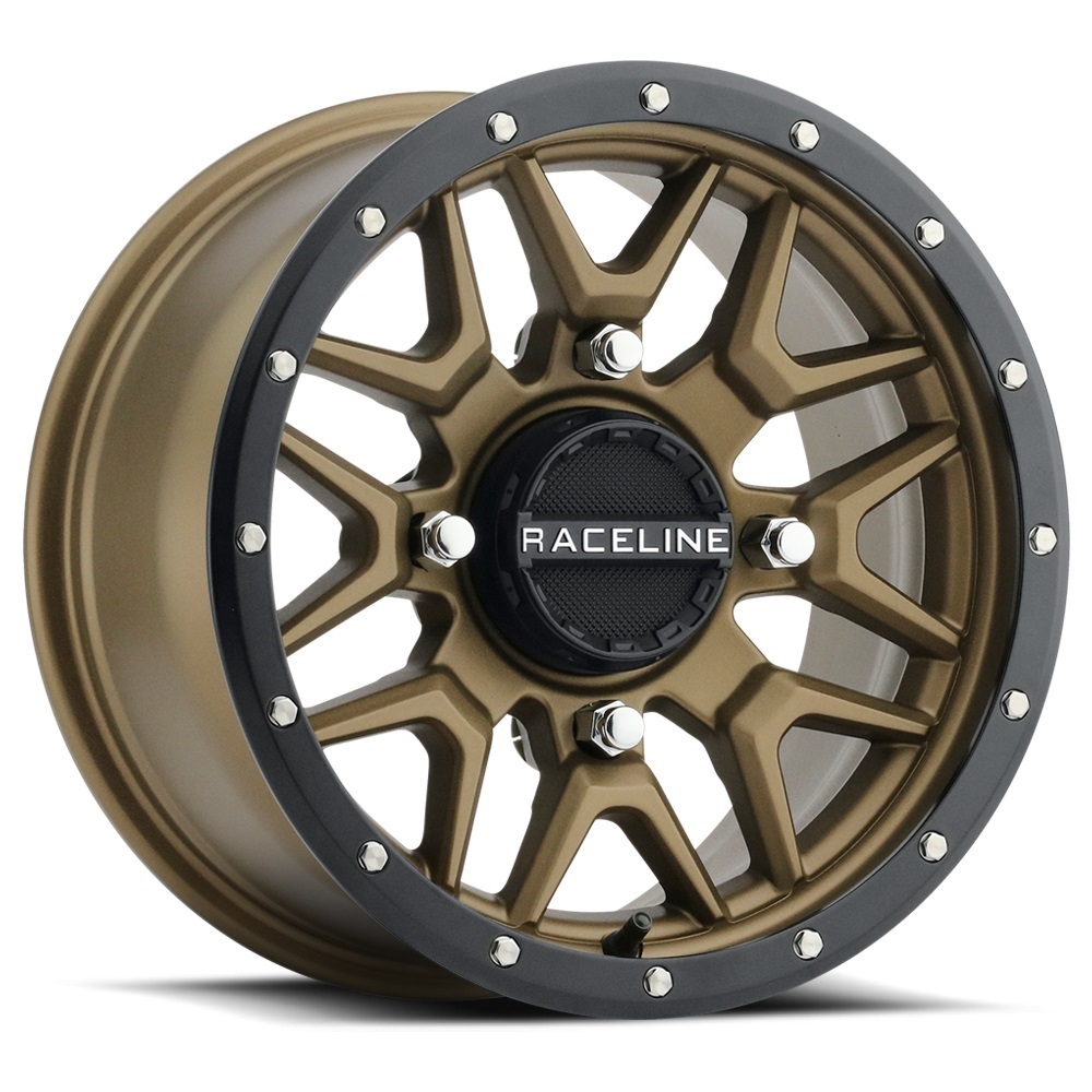 Raceline Krank 15" Wheels Bronze 35" Sniper 920 Tires Kawasaki Mule Pro ...