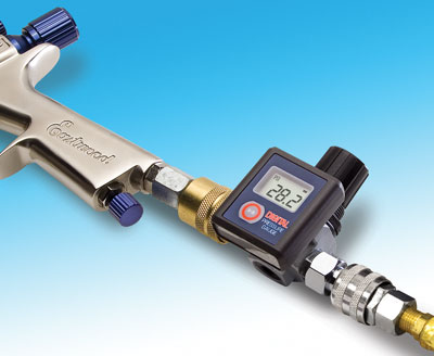Digital Spray Paint Gun Air Pressure Regulator Gauge | eBay