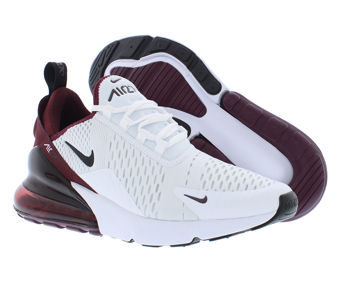 Nike Air Max 270 Mens Shoes Size 8.5, Color: Night Maroon/Black/White ...