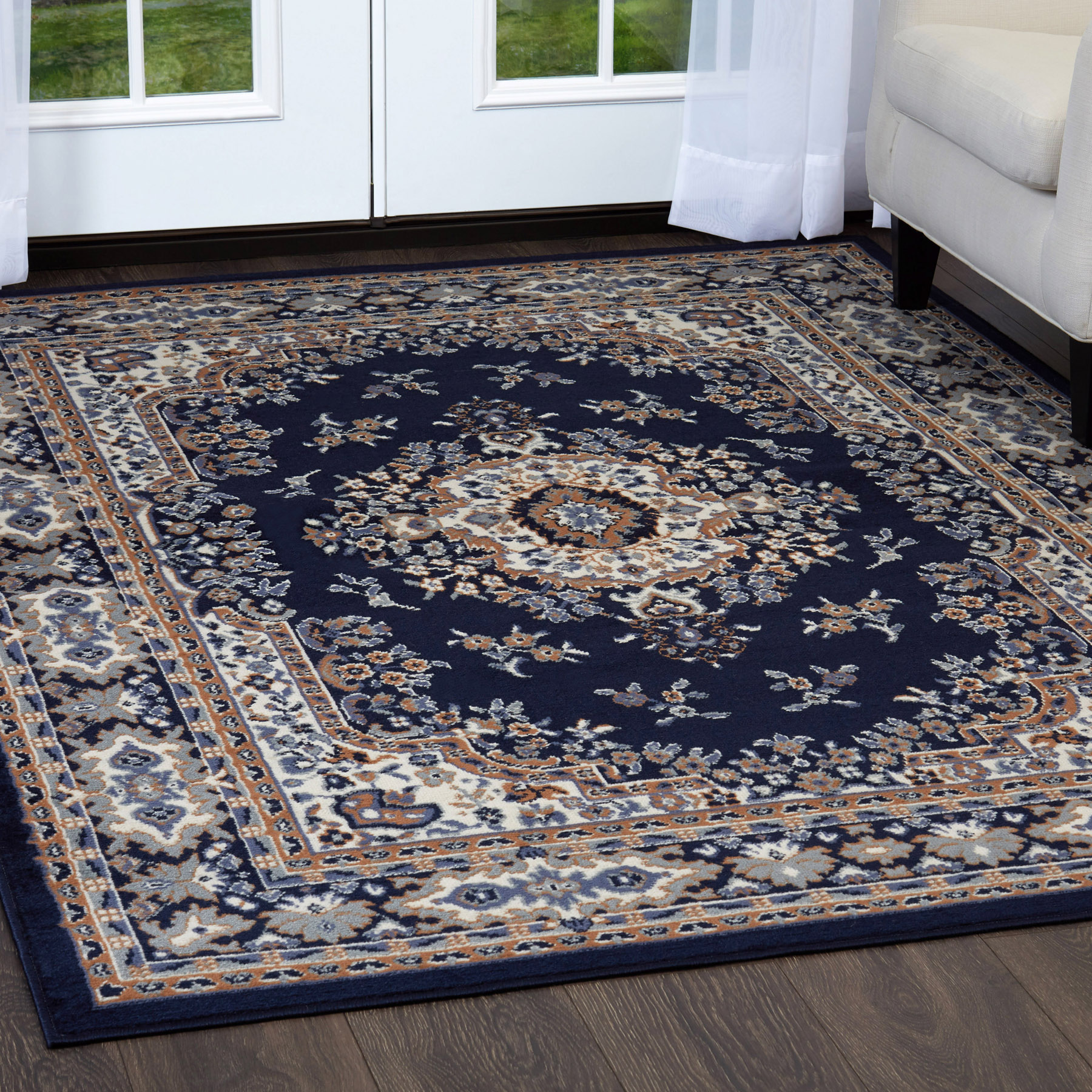 Traditional Medallion Persien Style 8x11 Large Area Rug Actual 7 8
