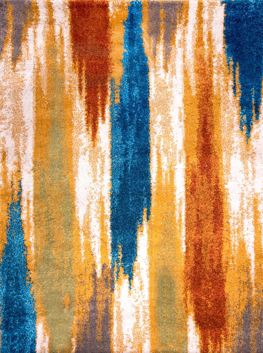 Rugs Shag Rug Multi-Color Bright Vibrant Shaggy Carpet Large Modern ...