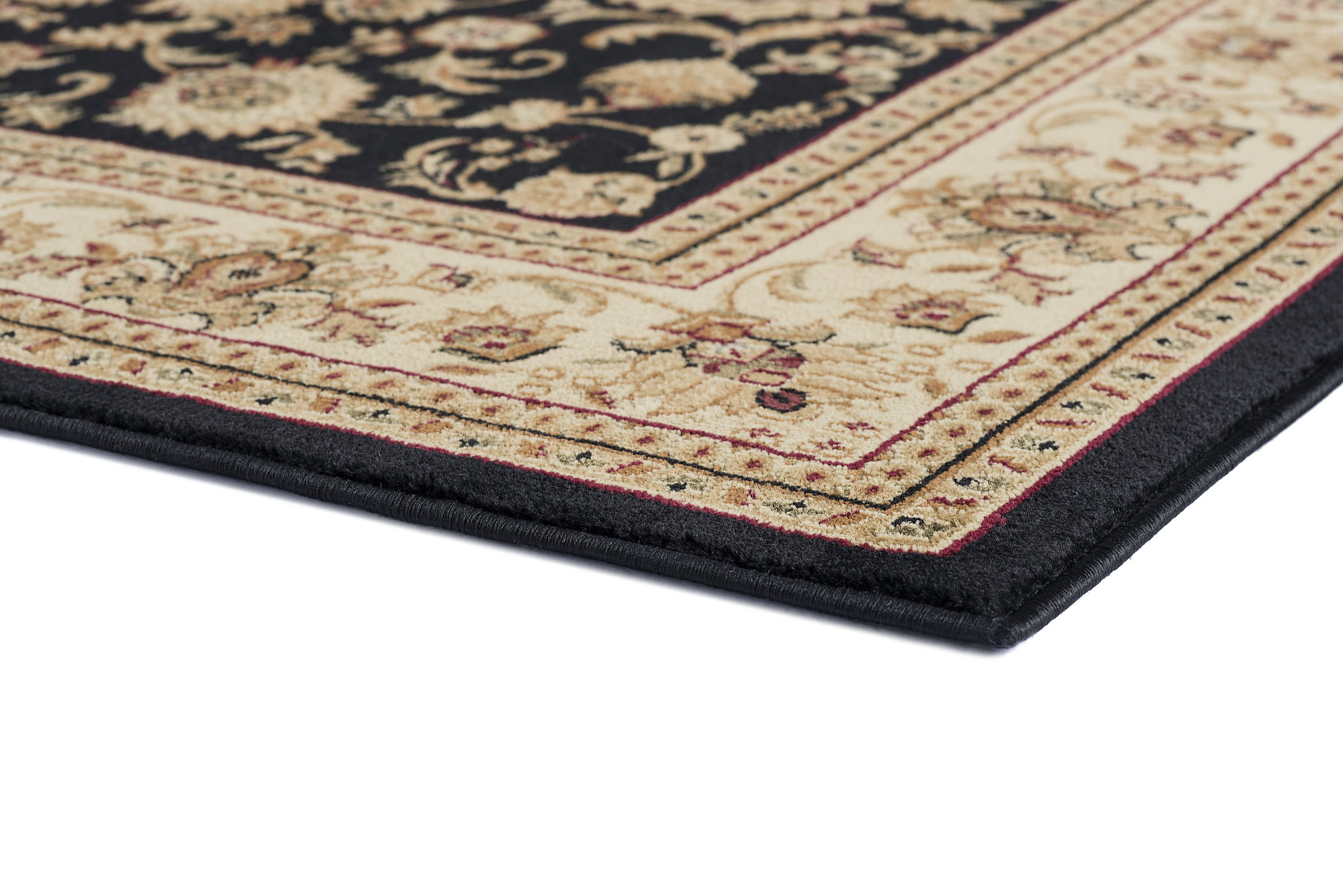 Black Traditional Oriental Bordered 2x3 Area Rug Scrolls Carpet: Actual ...