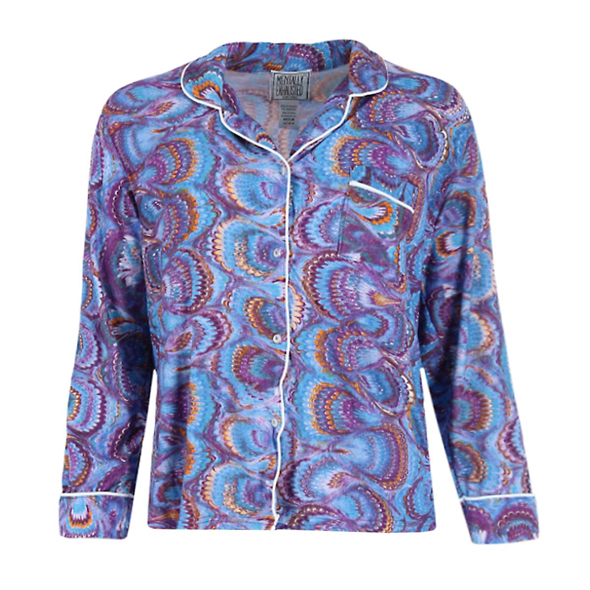 Mentally Exhausted Women's Peacock Swirl Pajama Set | eBay