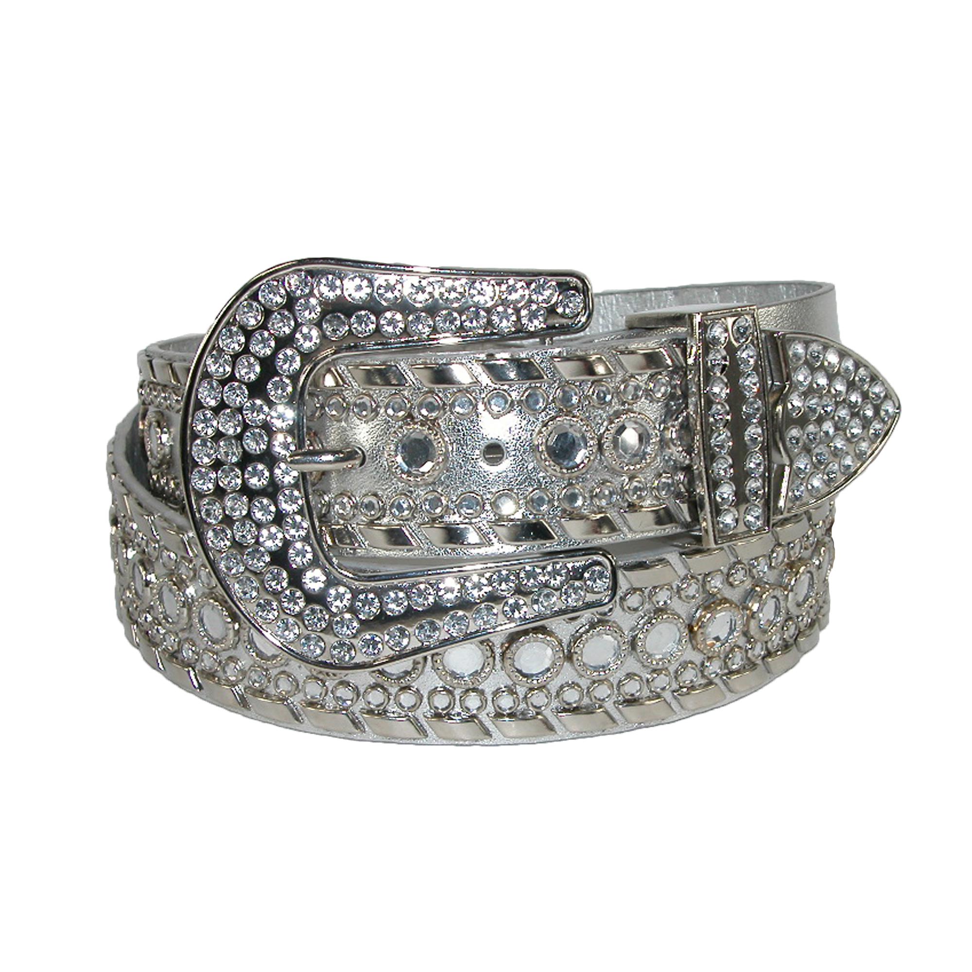 New CTM Women s 1 1 2 Inch Western Rhinestone Belt Plus Size Available New CTM Women s 1 1 2 Inch Western Rhinestone Belt Plus Size Available