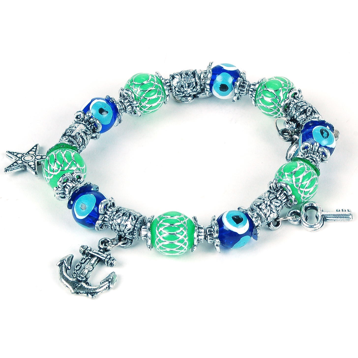 Charm Bracelet Evil Eye Good Luck Beads Nazar Boncuk Charms Comes in ...