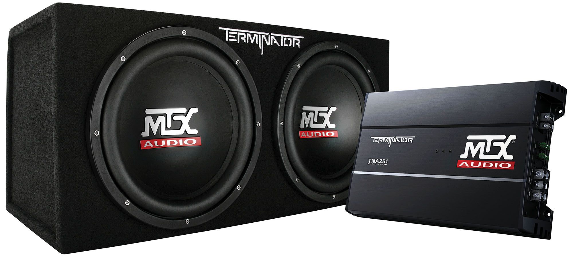 MTX Terminator Dual Subwoofer Enclosure 1200 Watt TNP212D2 | eBay