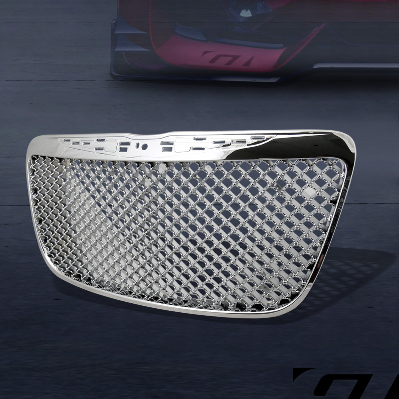 For 2011-2014 Chrysler 300 300C Chrome Luxury Mesh Front Bumper Grille ...