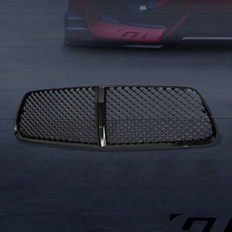 For 2011-2014 Dodge Charger Blk Luxury Badgeless Mesh Front Bumper ...