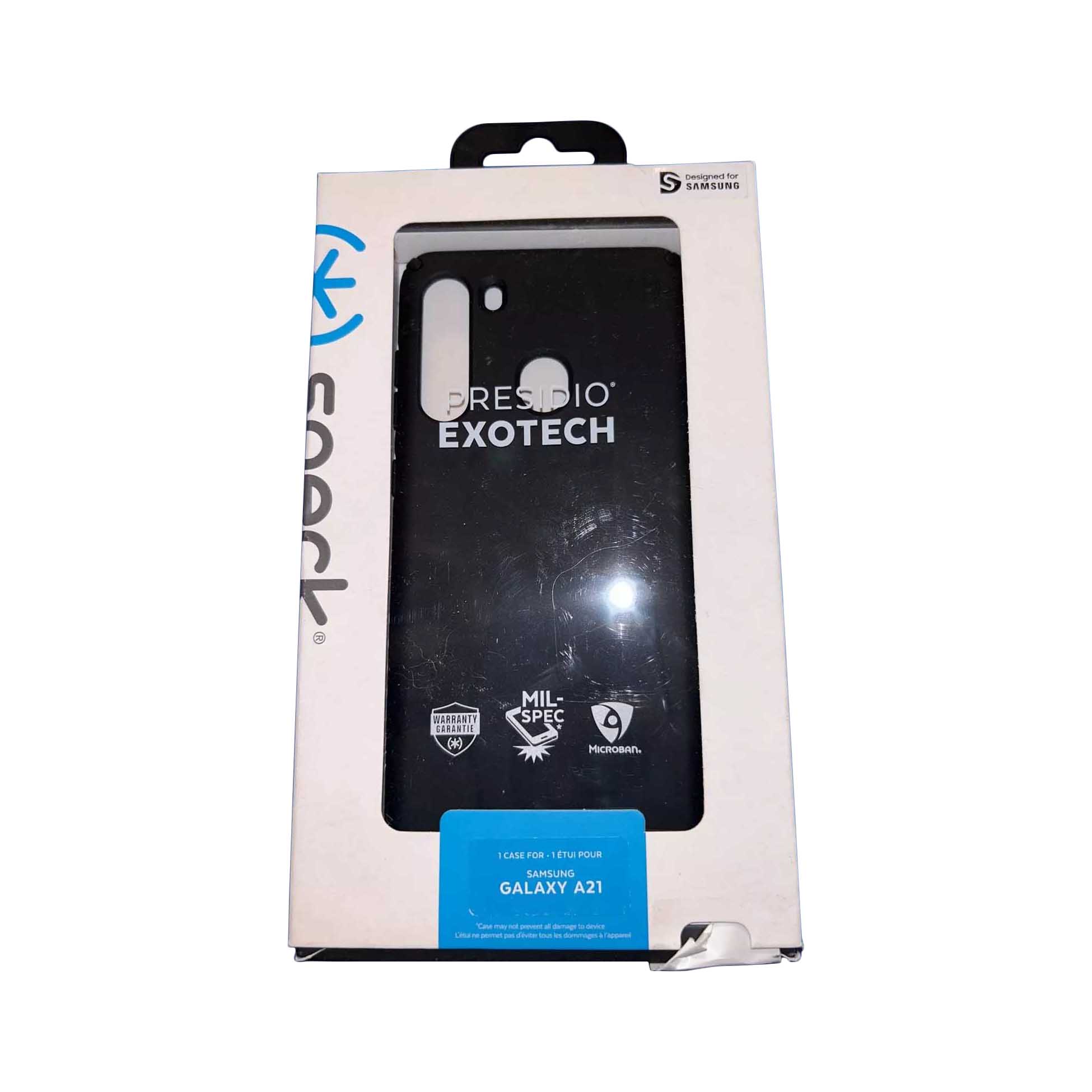 Speck Presidio Exotech Case for Samsung Galaxy A21 - Black/Black ...