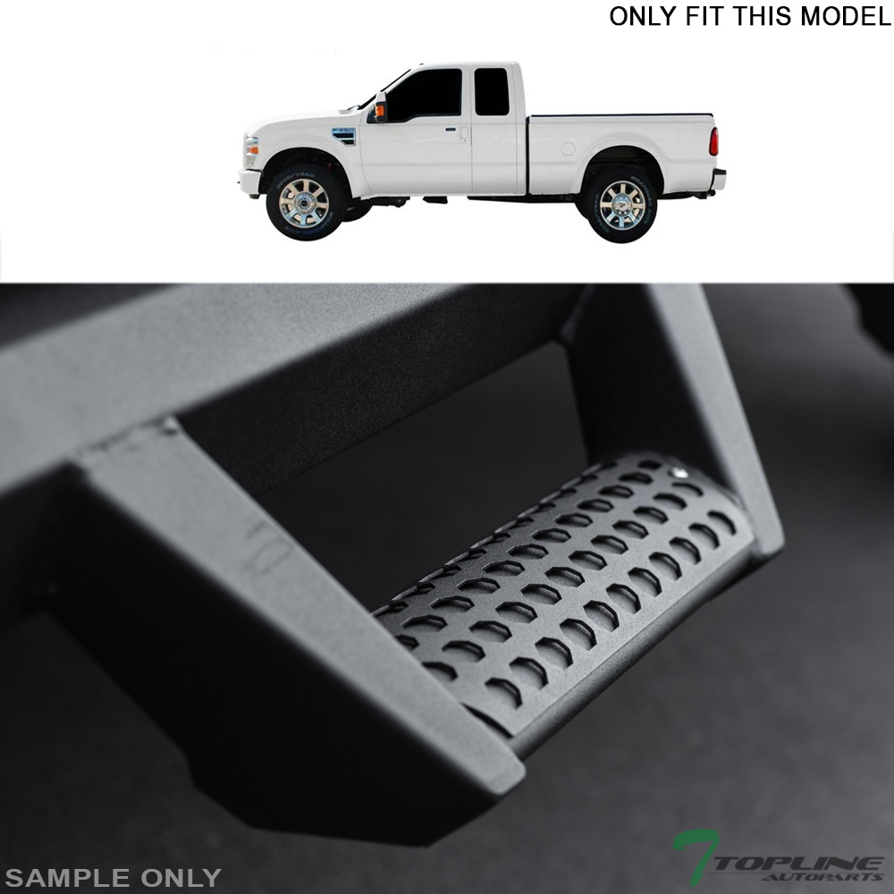 Topline For 1999-2016 Ford F250/F350 Super Cab Hoop Drop Step Bars v2 ...