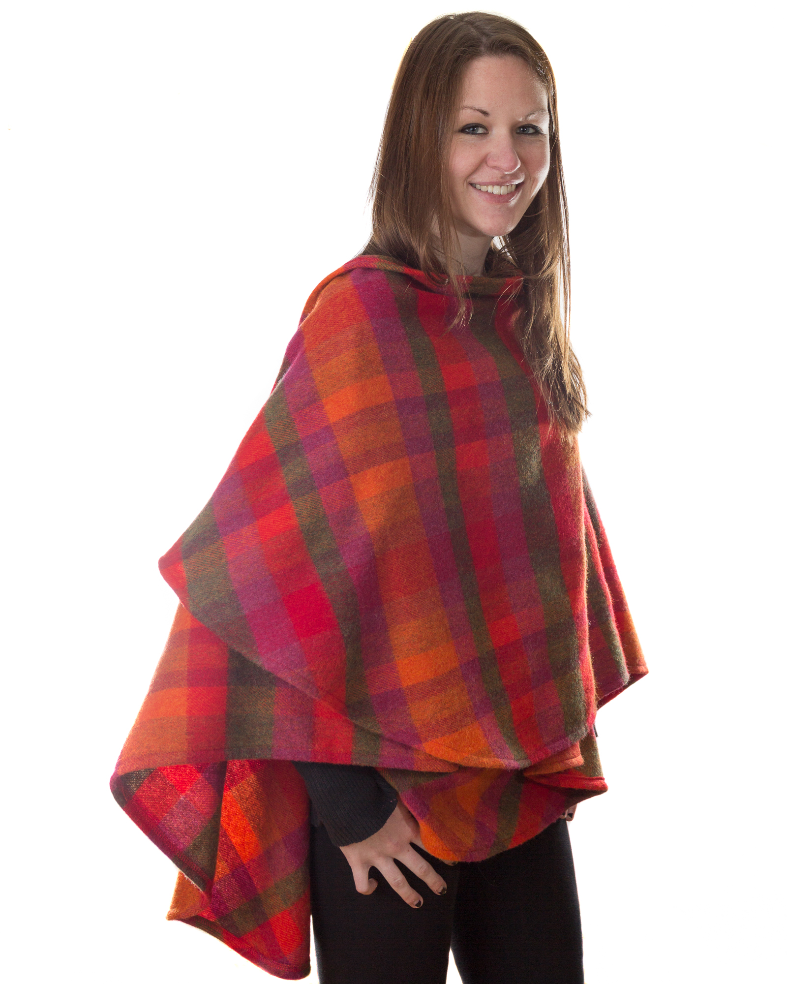 Irish Wool Cape 100% Lambswool Plaid Irish Made | eBay