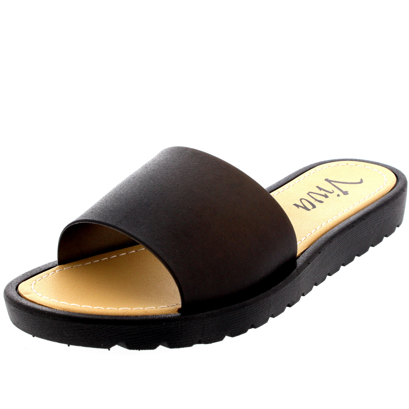 Womens Jelly Peep Toe Summer Pool Sliders Holiday Shoes Beach Sandals ...