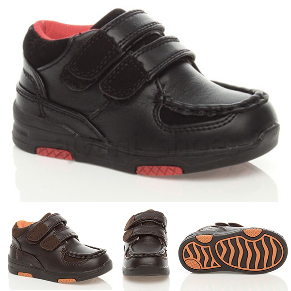 Scarpe Casual Da Scuola Imbottite Con Gancio E Anello Per Bambini Unisex Taglia