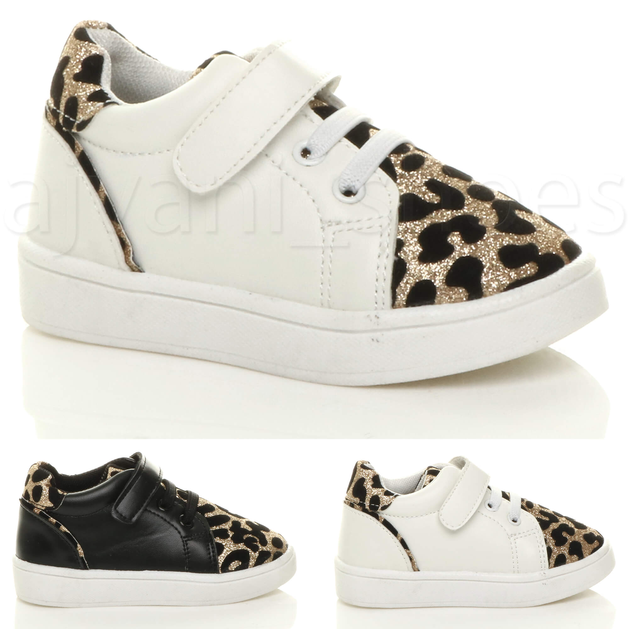 Scarpe Da Ginnastica Hi Top Con Stampa Leopardata Ajvani Taglia 4