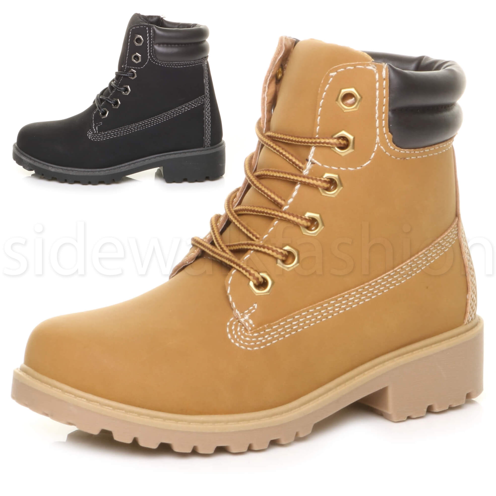 Stivali Biker Da Lavoro Da Combattimento Bambini Bambine Bambini Suola Antiscivolo Unisex Con Lacci Taglia