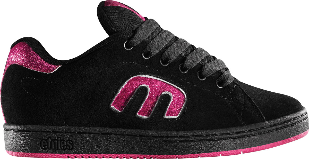 Women Etnies Callicut 2 Black/Pink Skate Shoes