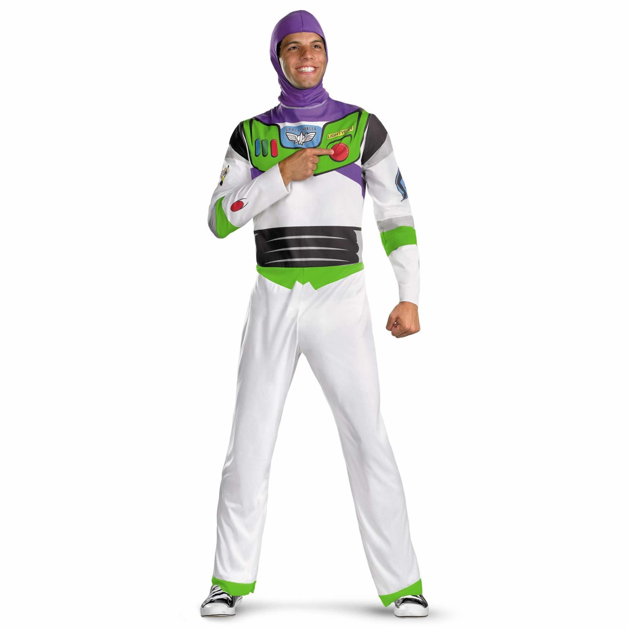 Buzz Lightyear Disney Toy Story Spaceman Space Ranger Mens Costume Plus ...