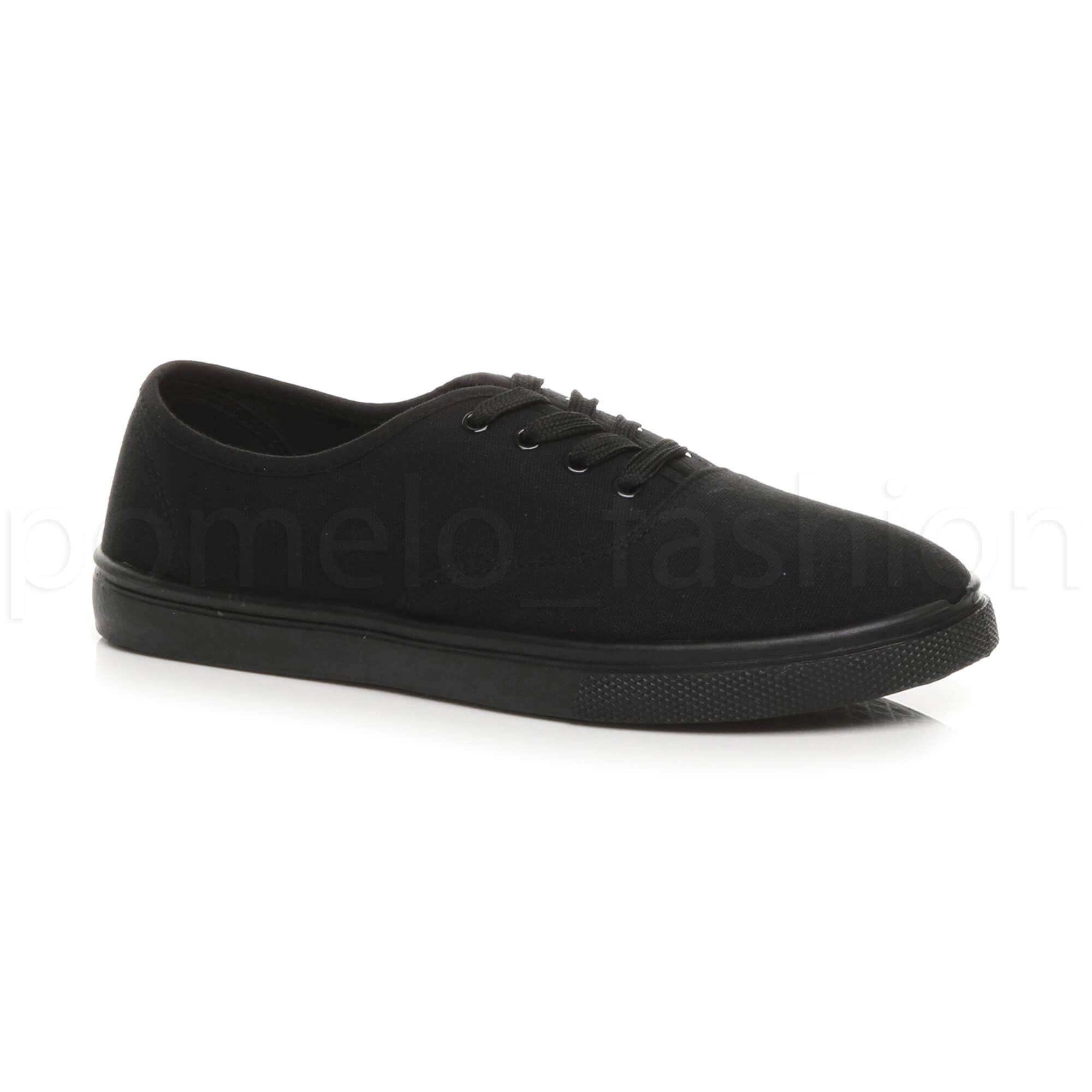 MENS FLAT LACE UP CASUAL CANVAS PLIMSOLES PLIMSOLLS SAND SHOES DAPS ...