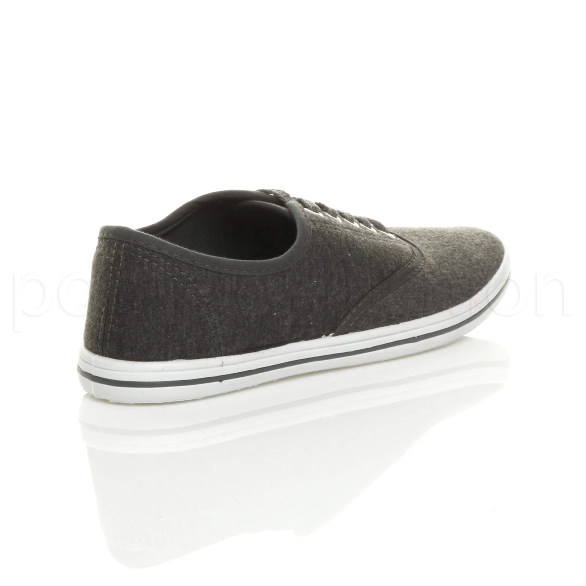 MENS FLAT LACE UP CASUAL CANVAS PLIMSOLES PLIMSOLLS SAND SHOES DAPS ...