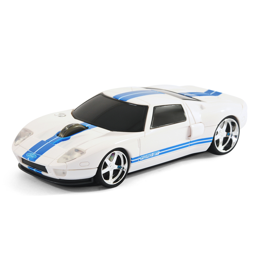 Road Mice Ford GT40 GT Car Wireless Computer Mouse - White