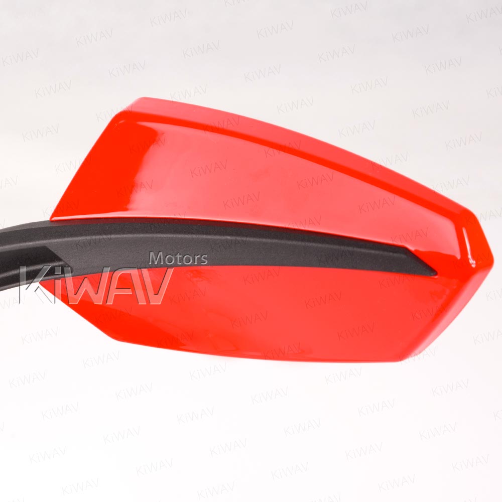 Motorcycle slim mirrors blue tinted anti glare 8mm 10mm for motorcycle ...