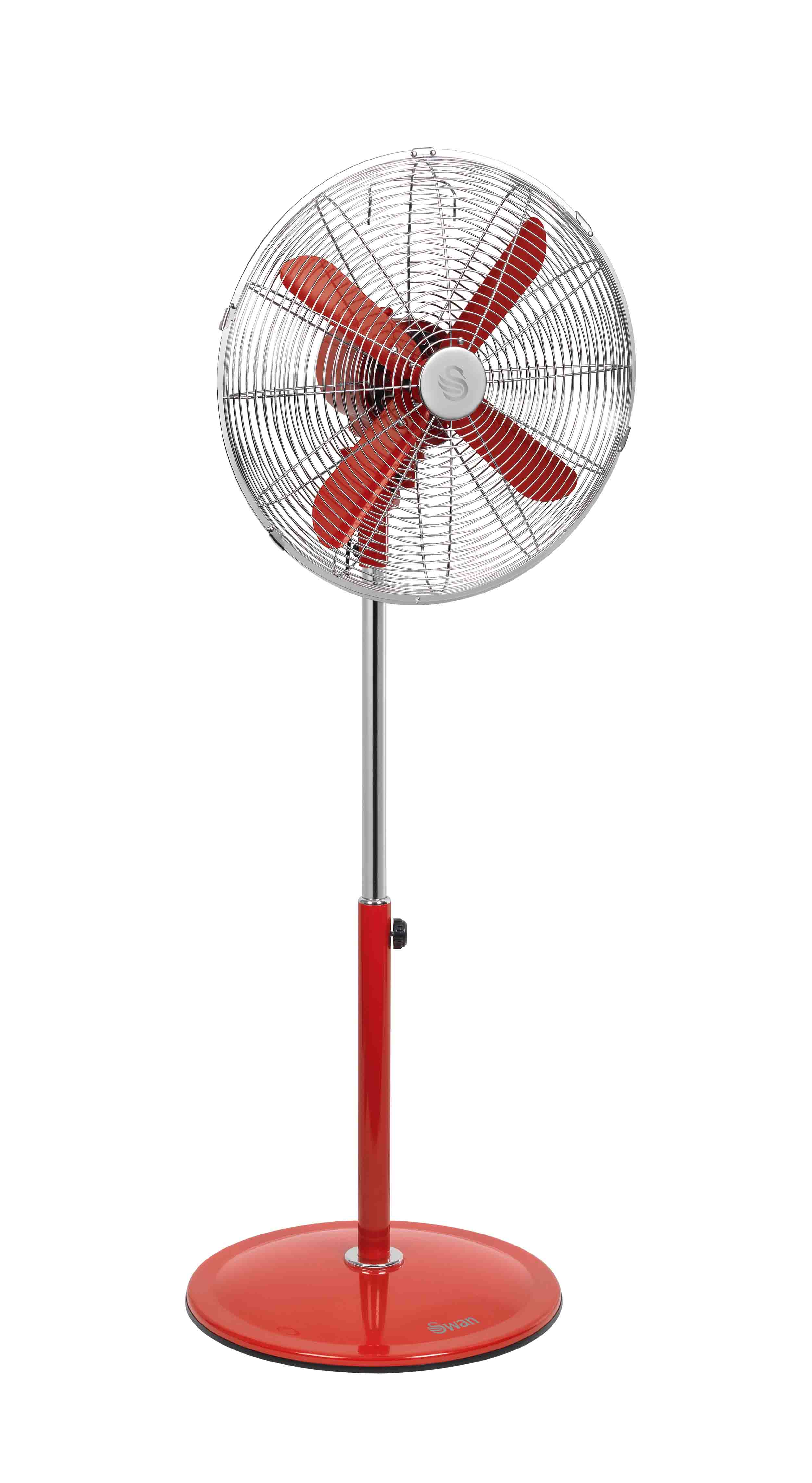 Swan Vintage 16 Inch Oscillating Pedestal Stand Fan Red SFA1020RN | eBay