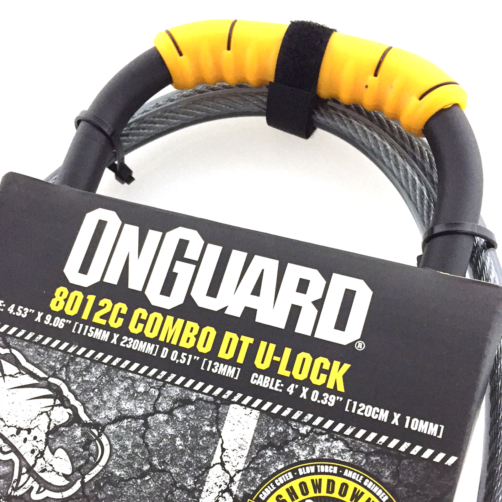 OnGuard Bull Dog Combo DT 8012c U-lock Security D Shackle for Bikes ...