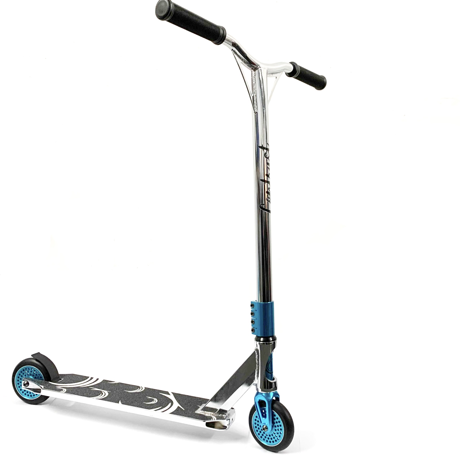 Stunt Scooter Contrast Zone Chrome / Turquoise for sale online | eBay