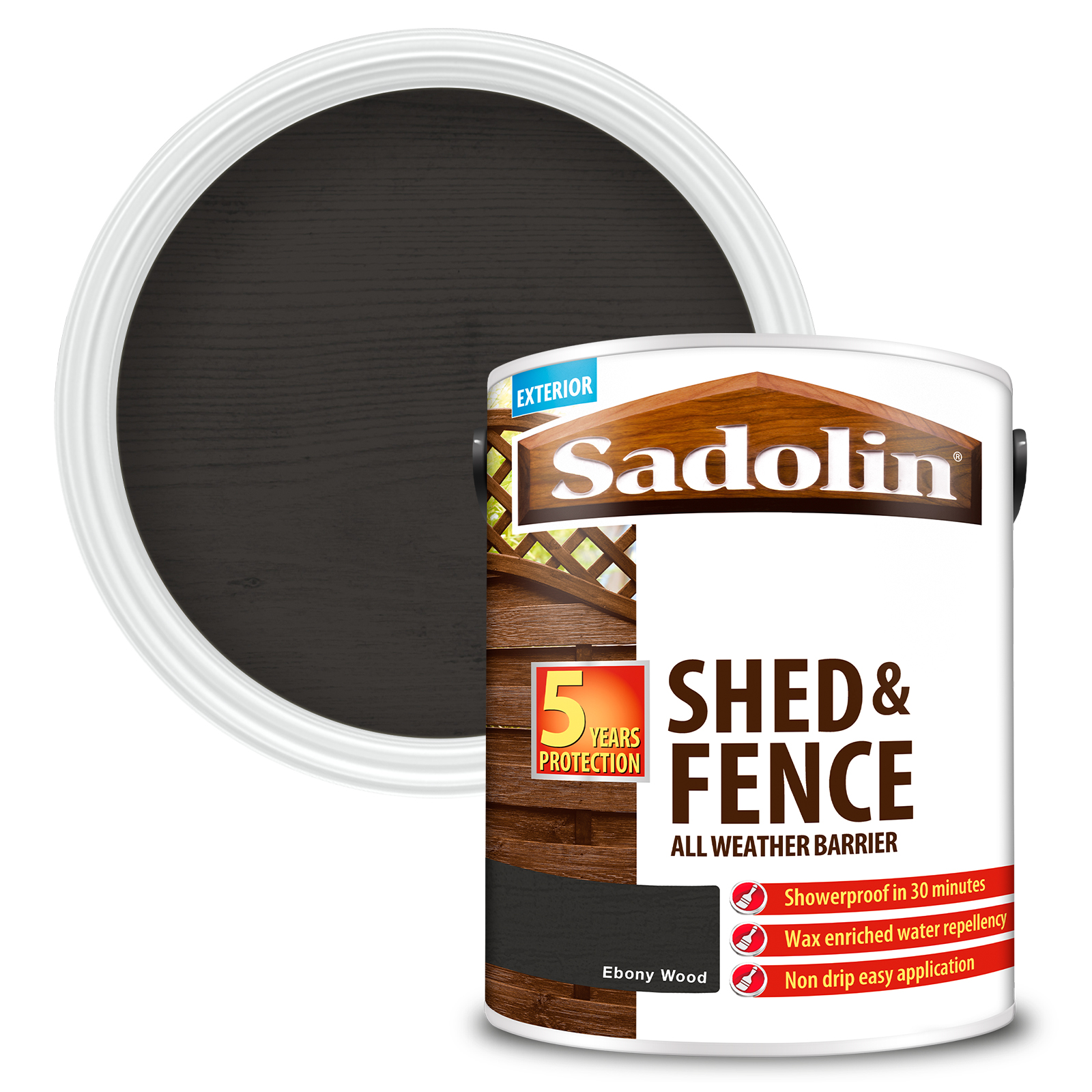 Sadolin Shed and Fence Protector All Weather Barrier - All Colours - 5 ...