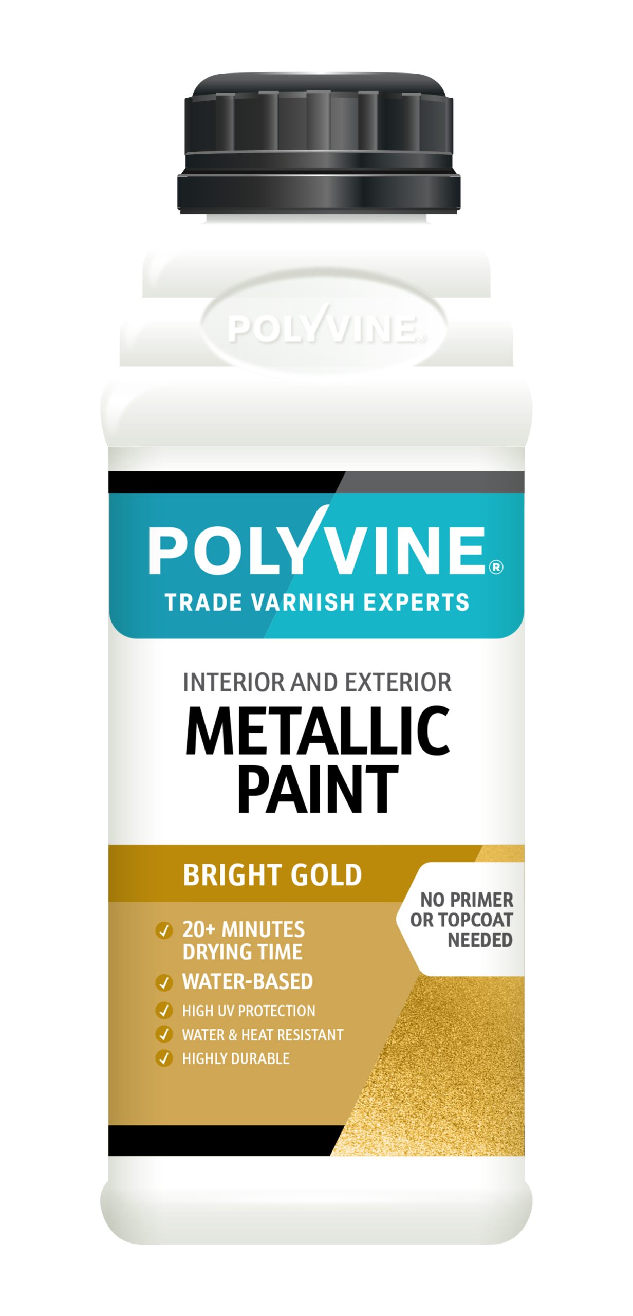 Polyvine Acrylic Metallic Paint - All Colours and Sizes | eBay UK