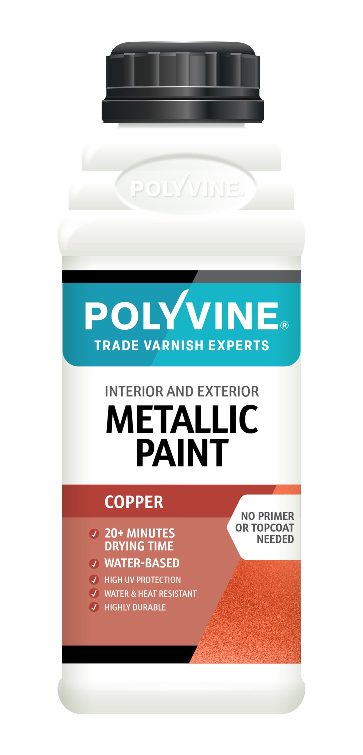 Polyvine Acrylic Metallic Paint - All Colours and Sizes | eBay UK