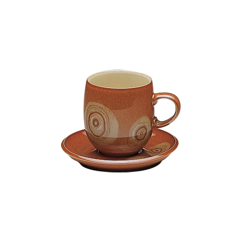Denby Pottery Fire Chilli Tea Saucer (cup Sold Separately) | Nvine