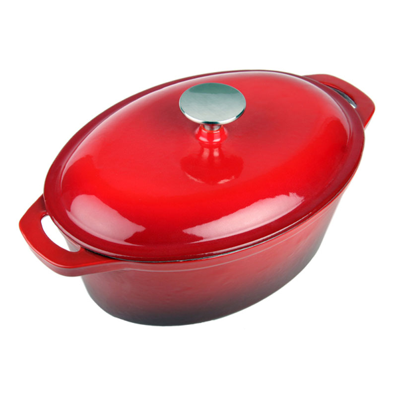 Denby Pottery Cast Iron Red Oval 27cm | Tado