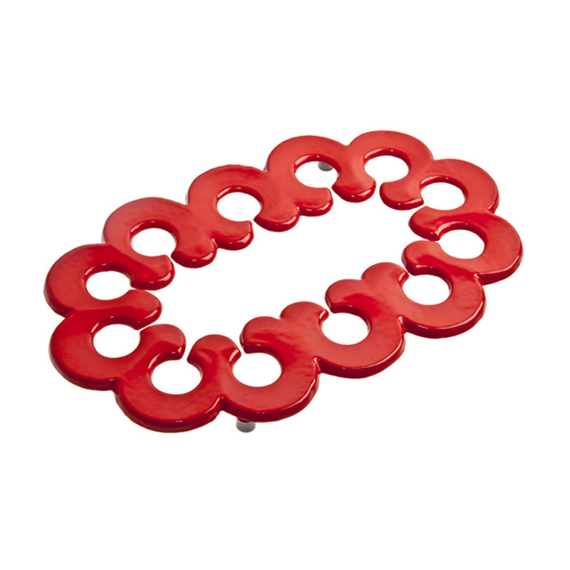 Denby Pottery Cast Iron Red Large Trivet | Tado